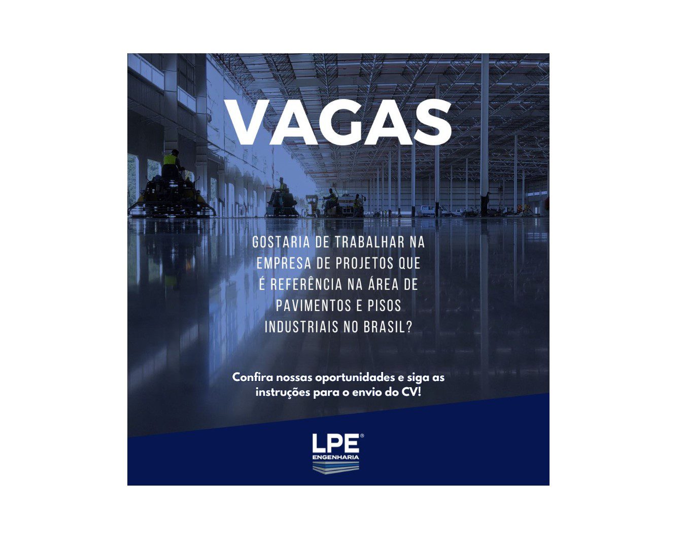 Oportunidades de trabalho na LPE Engenharia: projetista e estágio - LPE ...